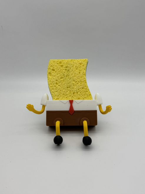 Bob the Sponge Holder - Draining Sponge Dish – PracticalPrints3DTX